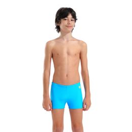 Badehose arena "B DYNAMO JR SHORT R", Jungen, Gr. 152 (146), N-Gr, turquoise, gelb star, Obermaterial: 80% Polyamid, 20% Elasthan, Badehosen Badehose