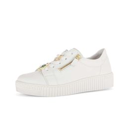 Sneaker Gabor "Sneaker low", Damen, Gr. 37,5, creme, Schuhe Sneaker