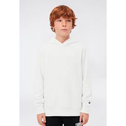Kapuzensweatshirt Champion "ICONS TONAL Hoodie with Large Logo", Jungen, Gr. XXL (176), egt, Obermaterial: 73% Baumwolle, 27% Polyester, Sweatshirts, f&uuml;r Kinder, mit Kapuze, sportlicher Stil