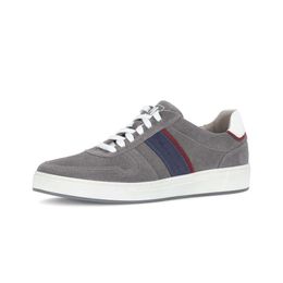 Sneaker Gabor "Sneaker low", Herren, Gr. 42, grau, Schuhe Sneaker