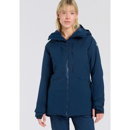 Winterjacke CMP, Damen, Gr. 34, blau ink, Obermaterial: 100% Polyester. Futter: 100% Polyester. Wattierung: 100% Polyester, mit Daumenl&ouml;chern,mit verstellbarem Klettverschluss, Jacken Winterjacke, w&auml;rmend & winddicht & wasserabweisend