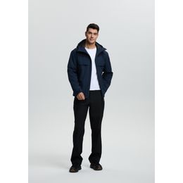 Softshelljacke Luhta "HUKKALA", Herren, Gr. 50, dunkelblau, Obermaterial: 95% Polyester, 5% Elasthan, Jacken Softshelljacke, wasserabweisend, winddicht, atmungsaktiv, mit Elasthan-Anteil