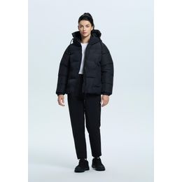 Steppjacke Icepeak "ADAMAN", Damen, Gr. 42, basic schwarz, Obermaterial: 100% Polyester, Jacken Steppjacke, wasserdicht, winddicht, atmungsaktiv, sportlicher Stil