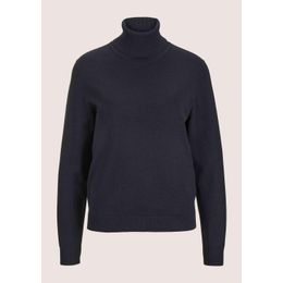Madeleine Mode Longpullover MADELEINE "Strickpullover Schmaler Feinstrickpullover", Damen, Gr. 36/38, schwarz, Obermaterial: 70% Viskose CV. 30% Polyamid PA., Modern, normal, Rollkragen, Pullover Longpullover, Feinstrick