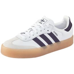 Sneaker adidas originals "SAMBAE", Damen, Gr. 38,5, lila (cloud wei&szlig;, sanftes wei&szlig;, aurora plum), Leder, Schuhe Sneaker