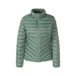 Steppjacke s.Oliver, Damen, Gr. 38, sage gr&uuml;n, Steppware, Obermaterial: 100% Polyester, unifarben, regular fit taillenbedeckt, Rundhals, elastischer Bund, Jacken Steppjacke, mit Rei&szlig;verschluss und Stehkragen