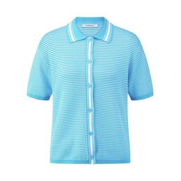 Peter Hahn - Polo-Strickjacke, t&uuml;rkis, Gr. 48 / XL - Baumwolle