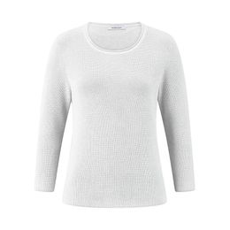 Peter Hahn - Rundhals-Pullover, weiss, Gr. 52 / XXL - Baumwolle