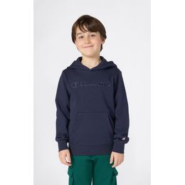 Kapuzensweatshirt Champion "ICONS TONAL Hoodie Large Logo", Jungen, Gr. XL (164/170), nny, Obermaterial: 73% Baumwolle, 27% Polyester, Sweatshirts