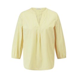 Peter Hahn - Bluse mit Rundhals-Ausschnitt, gelb, Gr. 52 / XXL