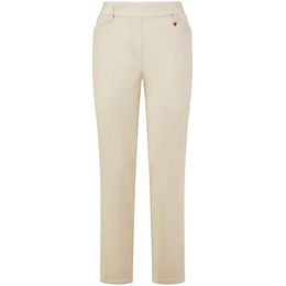 Relaxed - Slim Fit-Hose Modell Alice New, beige, Gr. 22 - Baumwolle