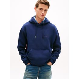 Kapuzensweatshirt Tommy Hilfiger "FLAG", Herren, Gr. L, carbon navy, Sweatware, Obermaterial: 100% Baumwolle, unifarben, regular fit normal, Rundhals, eingesetzt Rippb&uuml;ndchen, Sweatshirts, Regular fit