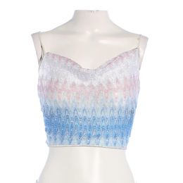 Missoni Top / Seidentop Damen Gr&ouml;&szlig;e XS Second Hand bunt