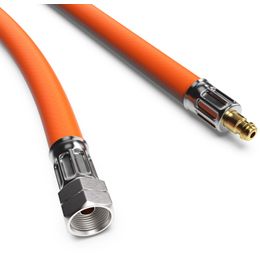 Campko Gasschlauch Mitteldruck 10 bar Anschl&uuml;sse 1/4-LH x Stecknippel 5000 mm - Gas-Verl&auml;ngerungsschl&auml;uche