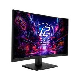Asrock PG27QRT1B, Gaming-Monitor 68.6 cm (27 Zoll), schwarz, QHD, VA, Curved, HDMI, DP, Free-Sync, 180Hz Panel