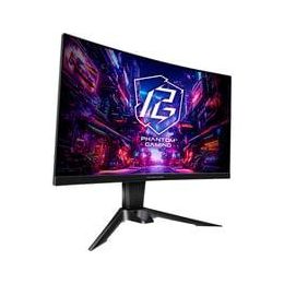 Asrock PG27QRT2A, Gaming-Monitor 68.6 cm (27 Zoll), schwarz, QHD, VA, Curved, Free-Sync, Wi-Fi-Antenne, 180Hz Panel