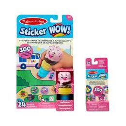 Spin Master Melissa & Doug - Sticker WOW! Eiscreme Aufkleberstempel & Block, Basteln