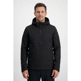 Softshelljacke Icepeak "BARMSTEDT", Herren, Gr. 54, basic schwarz, Obermaterial: 100% Polyester, Jacken Softshelljacke