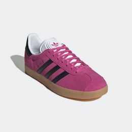 Sneaker adidas originals "GAZELLE", Damen, Gr. 43, selufu, cschwarz, ftwwht, Leder, Synthetik, Schuhe Sneaker
