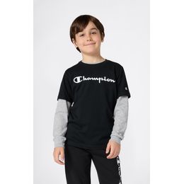 T-Shirt Champion "SPORTWEAR T-SHIRT Standard Fit", Jungen, Gr. XL (164/170), nbk, ns, Obermaterial: 100% Baumwolle, Shirts T-Shirt, f&uuml;r Kinder, Kurzarm, f&uuml;r Sportmode und aktive Freizeit