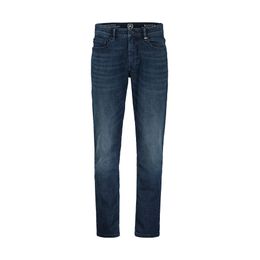 5-Pocket-Jeans Lerros "BAXTER Herrenjeans, 5-Pocket-Style, RELAXED FIT, Gerader", Herren, Gr. 30, L&auml;nge 34, mid blau used wash, 99% Baumwolle, 1% Elasthan, Jeans 5-Pocket-Jeans