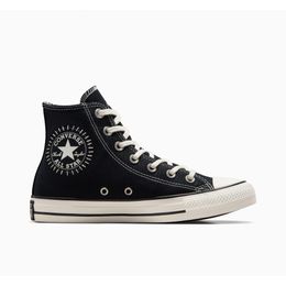 Sneaker Converse "CHUCK TAYLOR ALL STAR", Damen, Gr. 37, schwarz, egret, egret, Textil, Schuhe Sneaker