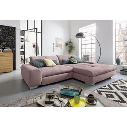 Ecksofa "SO 1200 inkl. Sitztiefen- & R&uuml;ckenverstellung f&uuml;r hohen Sitzkomfort", lila (pastellviolett gba 8), B:276cm H:89cm T:198cm, 100% Polyester, SET ONE BY Musterring, Sofas, Ecksofa, wahlweise mit Bettfunktion und Stauraum, L-Form, auch in Cord Bezug