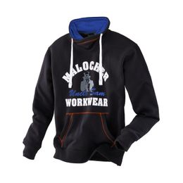 Hoodie Uncle Sam "Sweatshirt", Herren, Gr. S, schwarz (schwarz, marine, orange), Obermaterial: 65% Polyester PES. 35% Baumwolle CO., Sweatshirts Hoodie