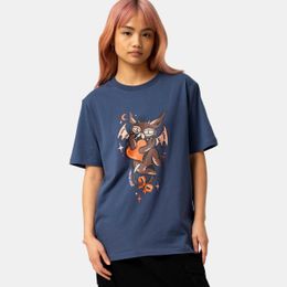 T-Shirt Santa Cruz "NIGHT CRITTER FRONT T-SHIRT", Damen, Gr. 14 (XL), blau (heritage blau), Obermaterial: 100% Baumwolle, Shirts T-Shirt