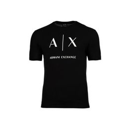 T-Shirt Armani Exchange "T-Shirt T-SHIRT 1er Pack", Herren, Gr. S, schwarz, Obermaterial: 100% Baumwolle CO., Shirts T-Shirt