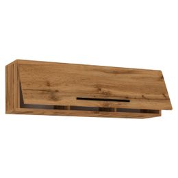 Wandregal Vcm "Holz Wandregal Wandschrank Klappschrank Arila L", braun (honig, eiche), B:95cm T:30cm, Regale, Wandregal