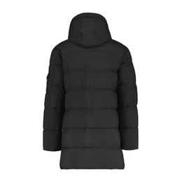 Winterjacke Lerros "Warm gef&uuml;tterter Steppmantel mit abnehmbarer Kapuze", Herren, Gr. XXL, schwarz, 100% Polyester, Jacken Winterjacke