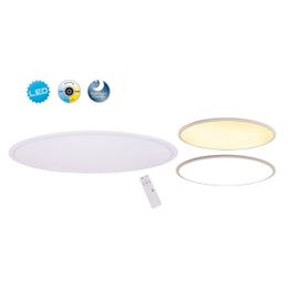 N&auml;ve N&Auml;VE LED Deckenleuchte "Amalfi", wei&szlig;, 1, H: 5,5cm, 1 Stk., Leuchten, oval, dimmbar und Nachtlichtfunktion mittels Fernbedienung, CCT, LED Deckenleuchte