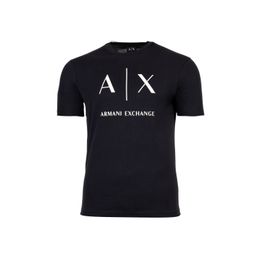 T-Shirt Armani Exchange "T-Shirt T-SHIRT 1er Pack", Herren, Gr. XL, blau (dunkelblau), Obermaterial: 100% Baumwolle CO., Shirts T-Shirt