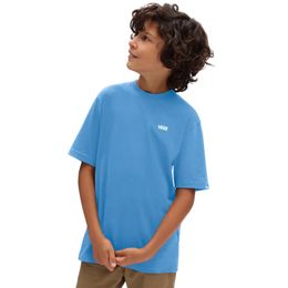 T-Shirt Vans "LEFT CHEST TEE", Jungen, Gr. L (158/164), bright azure, Single Jersey, Obermaterial: 100% Baumwolle, normal, Rundhals, Shirts T-Shirt, f&uuml;r Kids