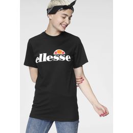 T-Shirt Ellesse "ALBANY T SHIRT", Damen, Gr. 36, schwarz, Obermaterial: 100% Baumwolle, l&auml;ssig geschnitten Po-bedeckend, Rundhals, Shirts T-Shirt