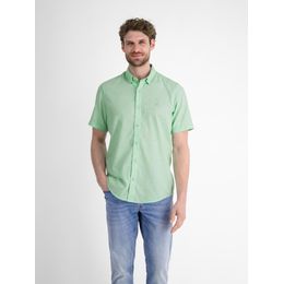 Kurzarmhemd Lerros "Kurzarmhemd mit verdecktem Button-down-Kragen", Herren, Gr. XL, Normalgr&ouml;&szlig;en, light peppermint, 60% Polyester, 40% Baumwolle, Hemden Kurzarmhemd