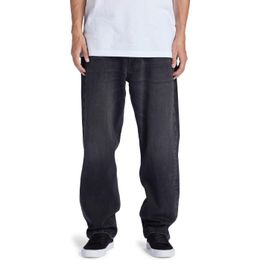 Relax-fit-Jeans DC Shoes "Worker", Herren, Gr. 28(XS) / L&auml;nge 32(M), L&auml;nge 34, schwarz (schwarz denim), Obermaterial: 80% Walkfrottier, 20% Walkfrottier;, Jeans Relax-fit-Jeans