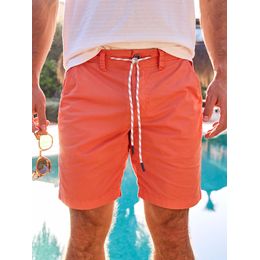 Bermudas Lerros "Leichte Twill-Bermuda f&uuml;r Herren", Herren, Gr. 34, light orange, 97% Baumwolle, 3% Elasthan, Hosen Bermudas