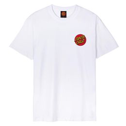 T-Shirt Santa Cruz "CLASSIC DOT CHEST T-SHIRT", Herren, Gr. M, wei&szlig;, Obermaterial: 100% Baumwolle, Shirts T-Shirt