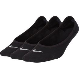 Funktionssocken Nike "3PPK WOMEN'S LIGHTWEIGHT FOOTIE", Damen, Gr. M (38/41), schwarz, wei&szlig;, Obermaterial: 71% Baumwolle, 26% Nylon, 3% Elasthan, Socken Funktionssocken, f&uuml;r sportliche Aktivit&auml;ten und Fitness, mit Mesh-Eins&auml;tzen