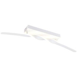 REALITY LEUCHTEN LED Deckenleuchte "GINKO, LED Deckenlampe 18W 2100 Lumen 4000K kaltwei&szlig;, Schlafzimmer", wei&szlig; matt, 1, H: 12,5cm, 1 Stk., Leuchten, als Wandlampe oder Deckenlampe montierbar, Breite 79 cm H&ouml;he 12,5cm, LED Deckenleuchte