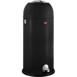 M&uuml;lleimer Wesco "Kickmaster Maxi", schwarz (mattschwarz), B:37,5cm H:83cm T:37,5cm, Stahlblech, M&uuml;lleimer, M&uuml;lleimer, Abfallsammler mit D&auml;mpfer, 40 Liter