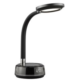 Brilliant LED Schreibtischlampe "Moonglow", schwarz, 1, H: 53cm, 1 Stk., Leuchten, 790 lm, 2700-5000K, RGB-Sockel, Wireless Charging, dimmbar, 53 cm, LED Schreibtischlampe