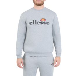 Sweatshirt Ellesse "CORVARO SWEATSHIRT", Herren, Gr. XXL, light grau m, Obermaterial: 79% Polyester, 16% Viskose, 5% Elasthan, Sweatshirts Sweatshirt
