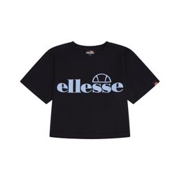 T-Shirt Ellesse "SILO CROPPED TEE", Damen, Gr. 40 (12), schwarz, Obermaterial: 100% Baumwolle, Shirts T-Shirt