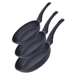 Pfannen-Set RESTO KITCHENWARE "Sagitta, antihaftbeschichtet und sp&uuml;lmaschinenfest", schwarz, Pfannen, Pfannen-Set, f&uuml;r alle Herdarten geeignet, auch Induktion