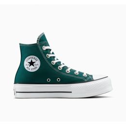 Sneaker Converse "CHUCK TAYLOR ALL STAR LIFT", Damen, Gr. 36, schwarzly jaded, wei&szlig;, schwarz, Textil, Schuhe Sneaker