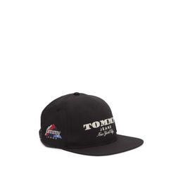 Baseball Cap Tommy Jeans "TJM ARCHIVE TREK", Herren, schwarz, Web, Kunstfaser, bestickt, Caps Baseball Cap, mit Logo-Stickerein