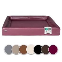 SABRO Hundebett KUDDE Kunstleder pink 1 m, 1,2 m